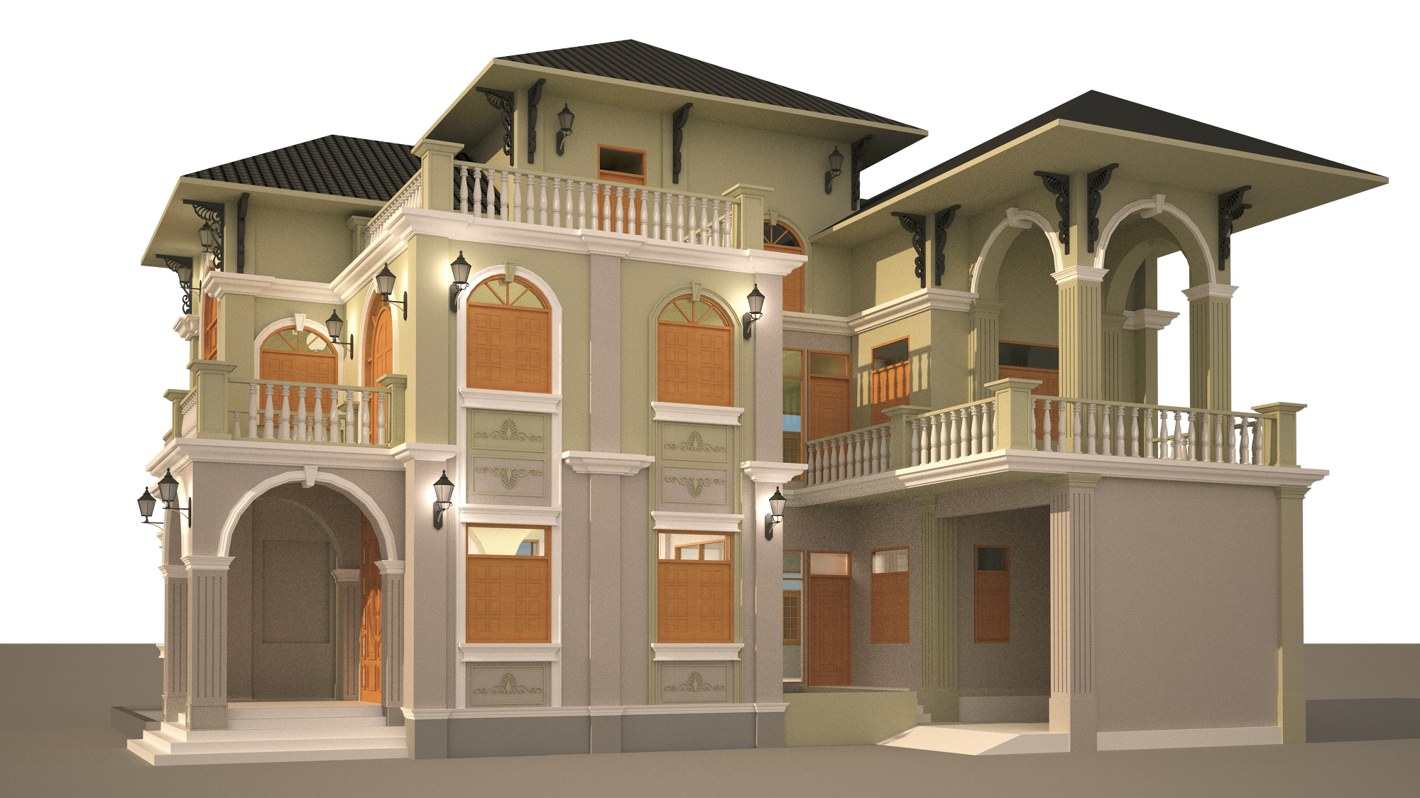 villa 3d model