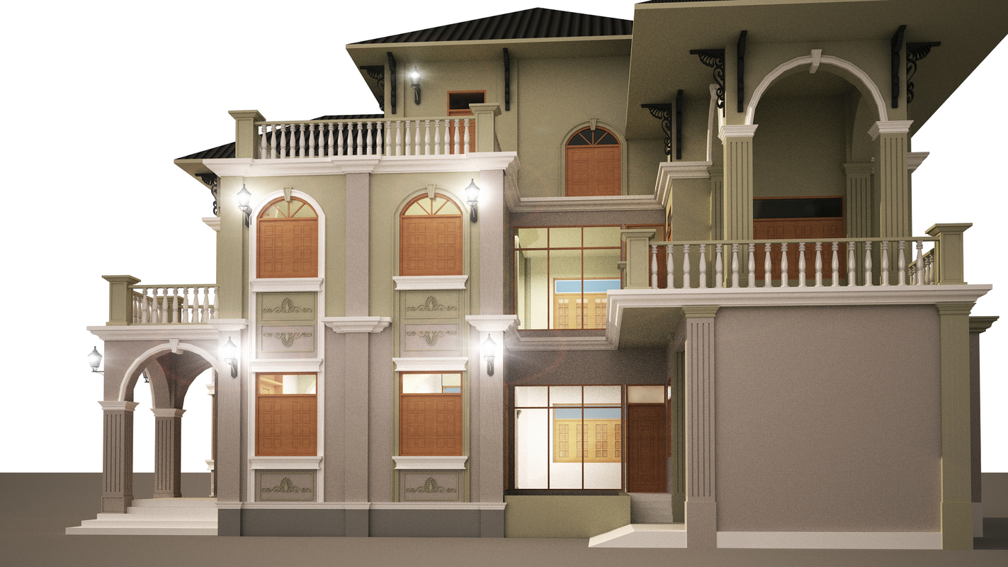 villa 3d model