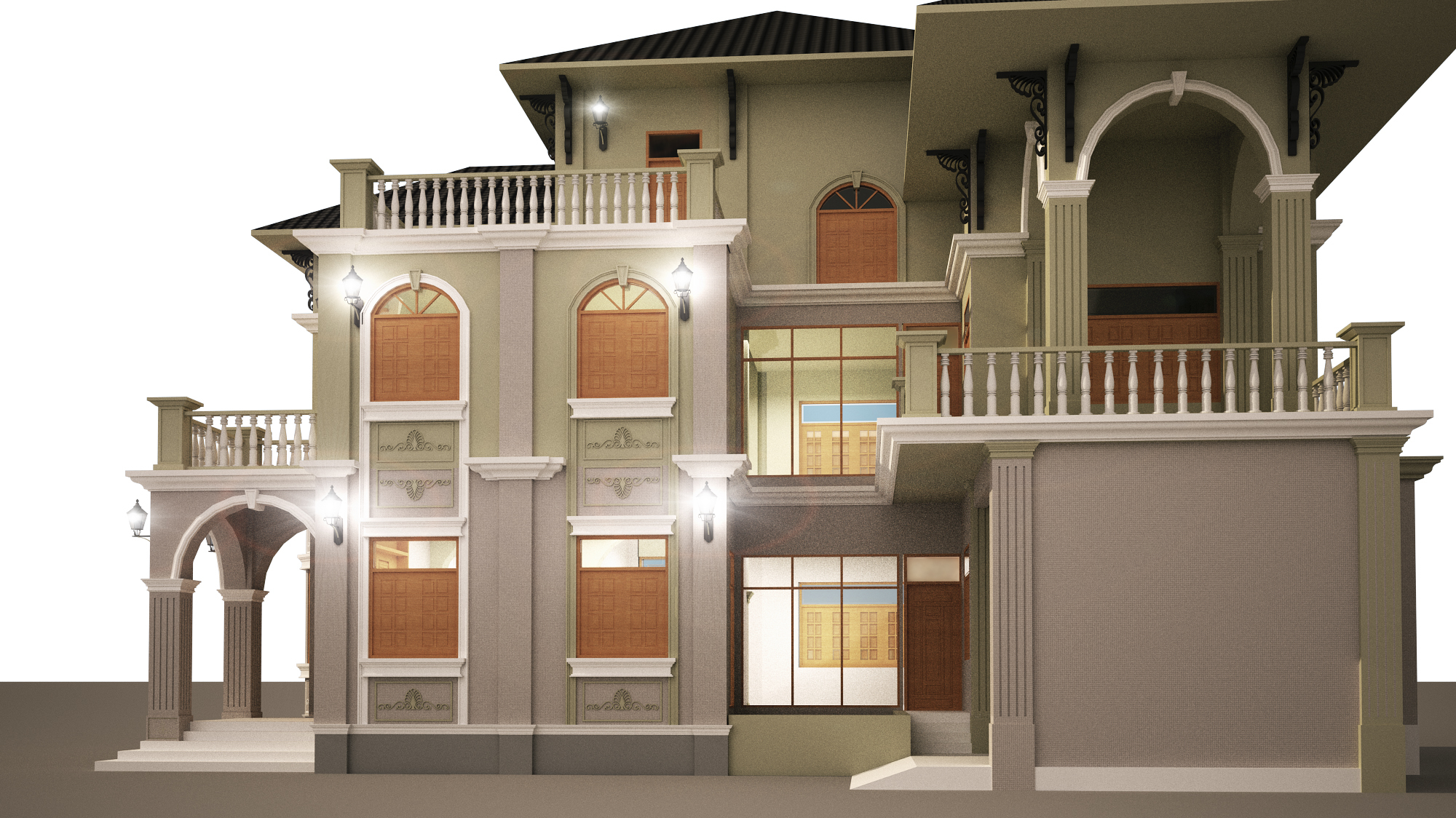 villa 3d model