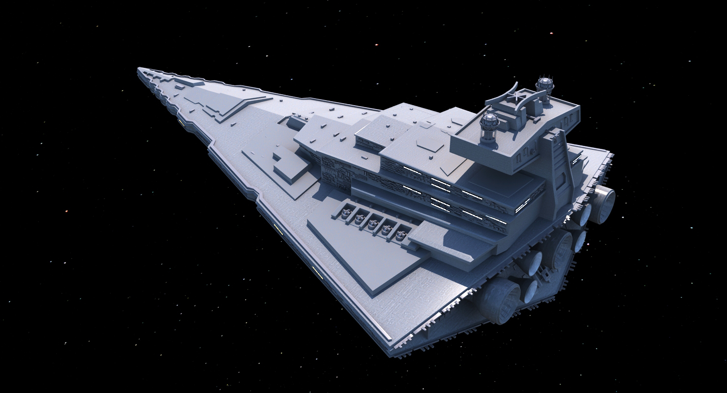 3d fbx star destroyer