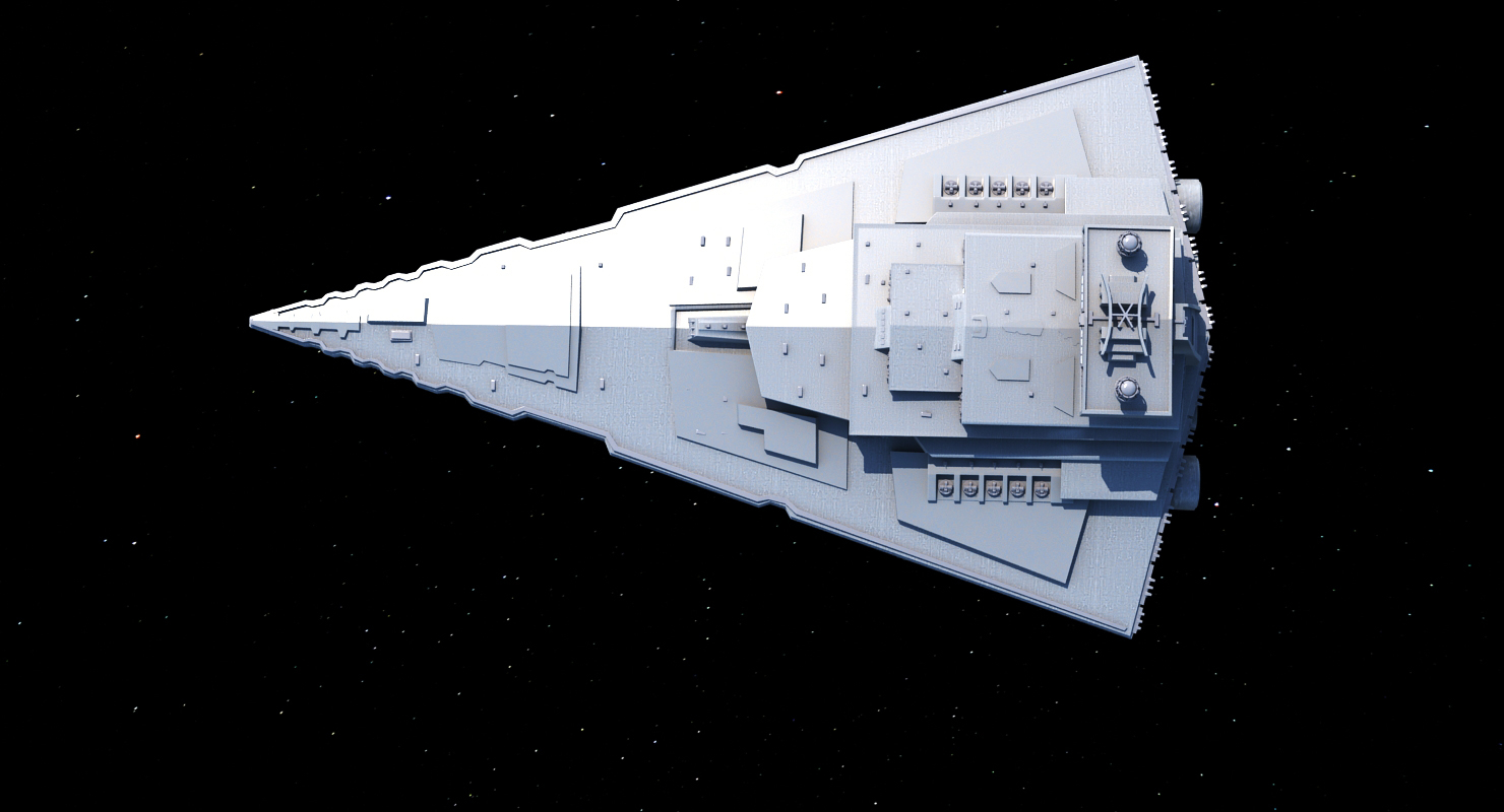 3d fbx star destroyer