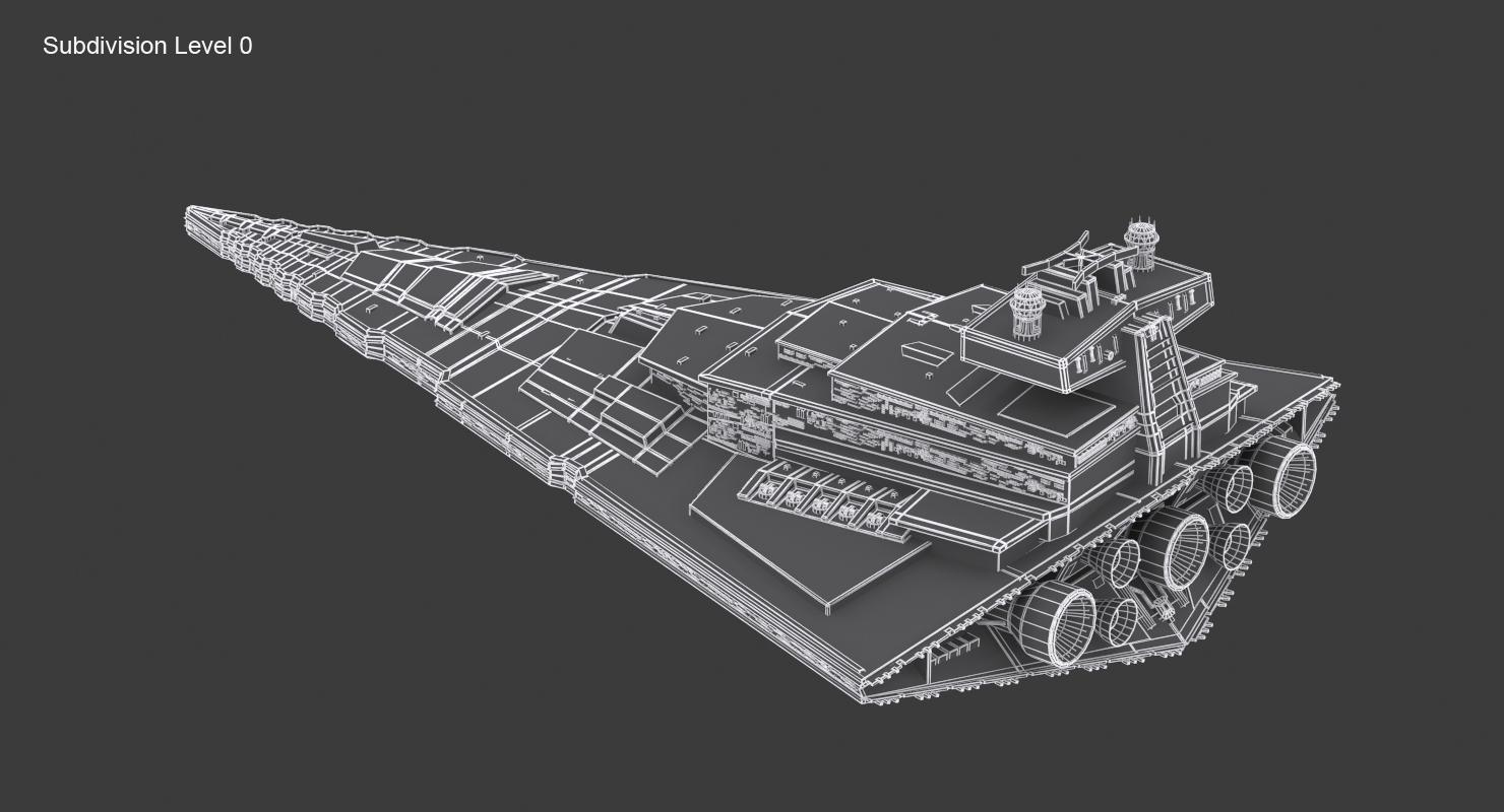 3d fbx star destroyer