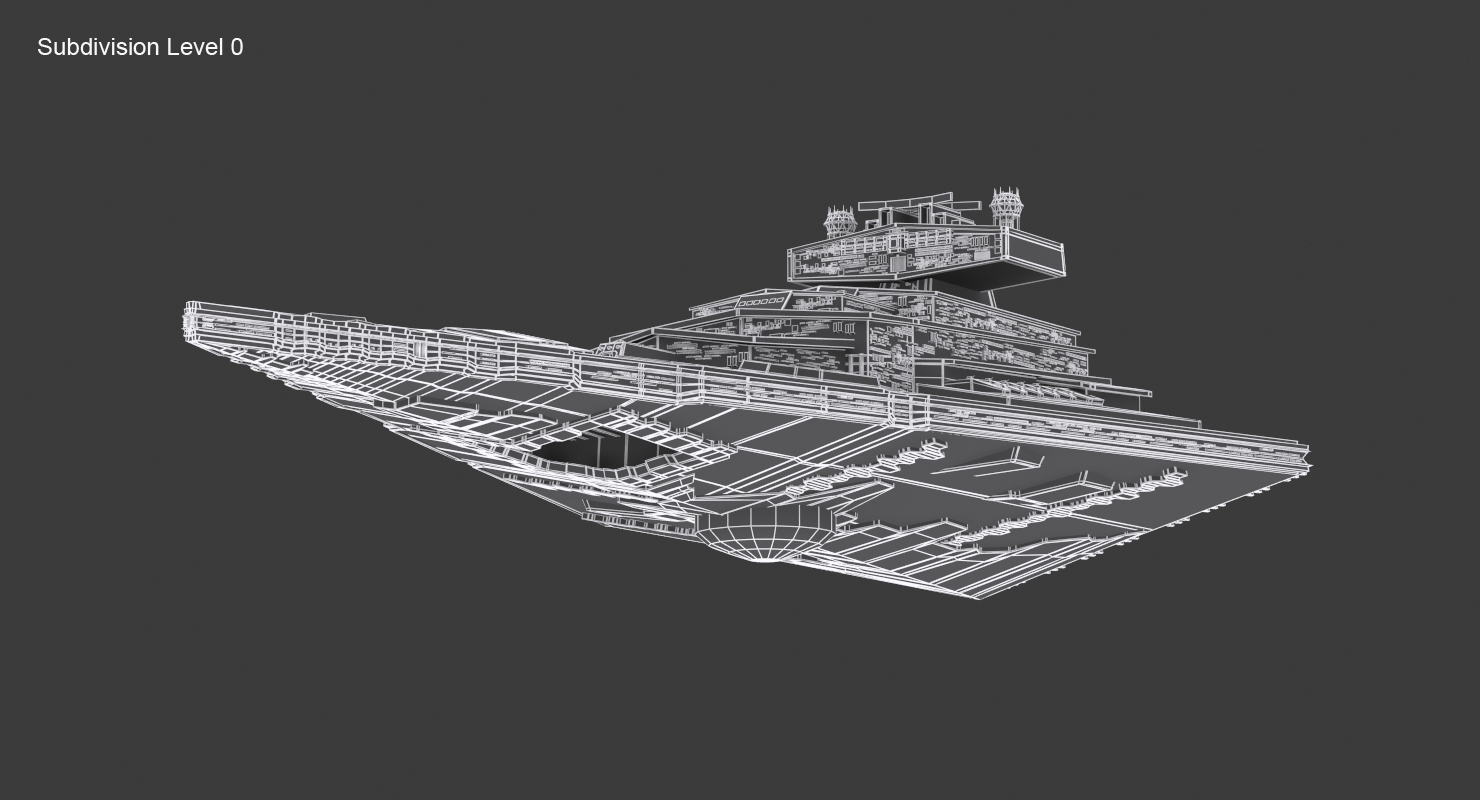 3d fbx star destroyer