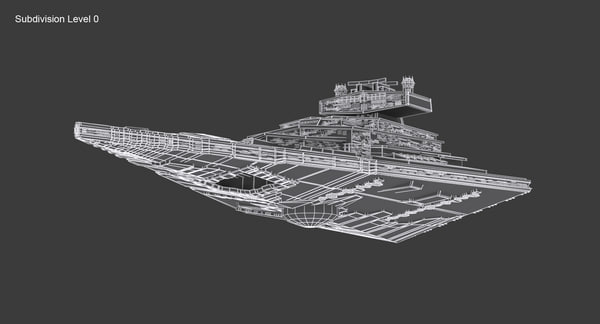 3d fbx star destroyer