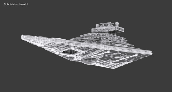 3d fbx star destroyer