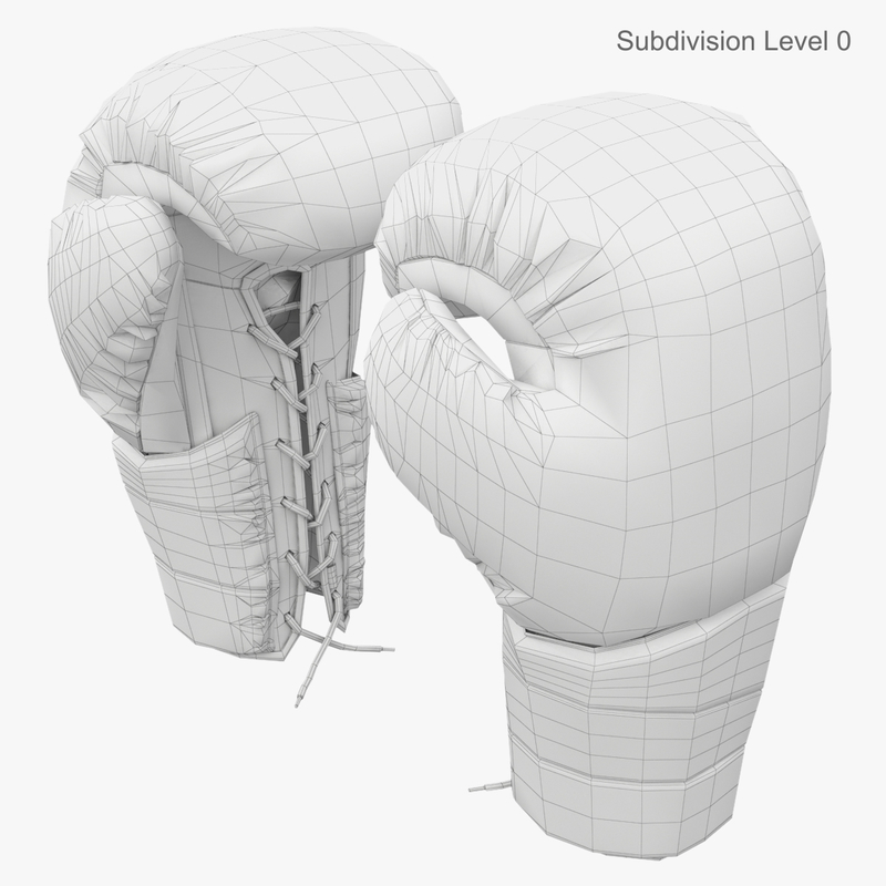 3d model boxing gloves everlast protex