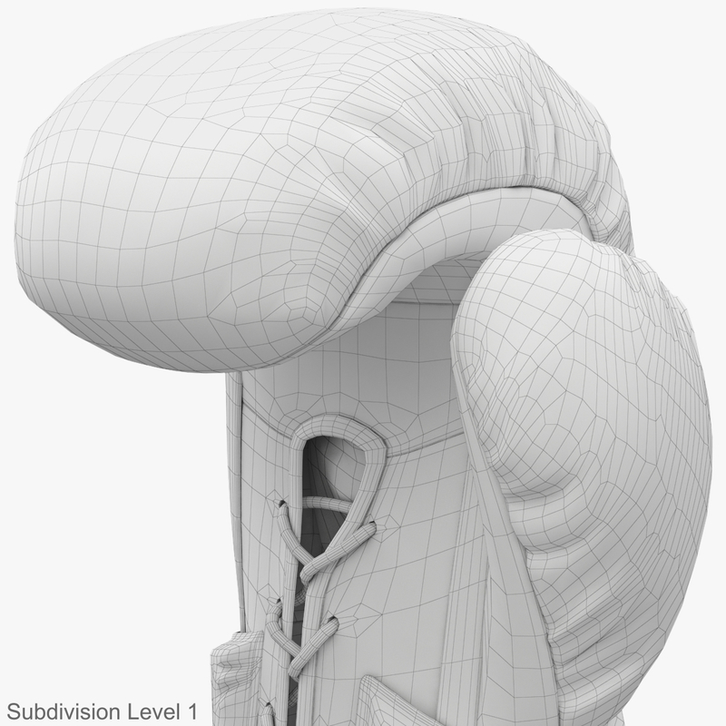 3d model boxing gloves everlast protex