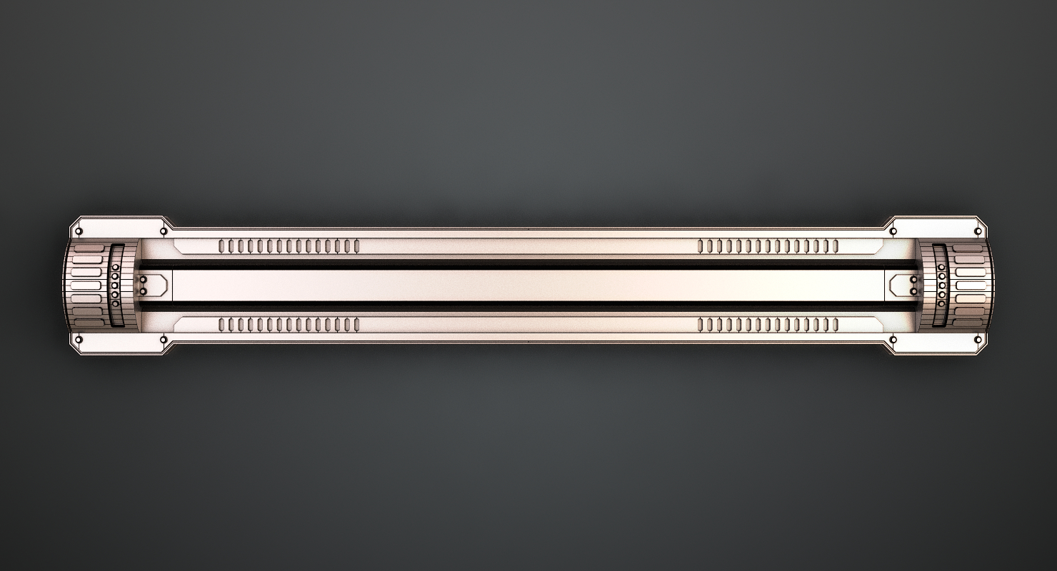 futuristic light fixture 3d model