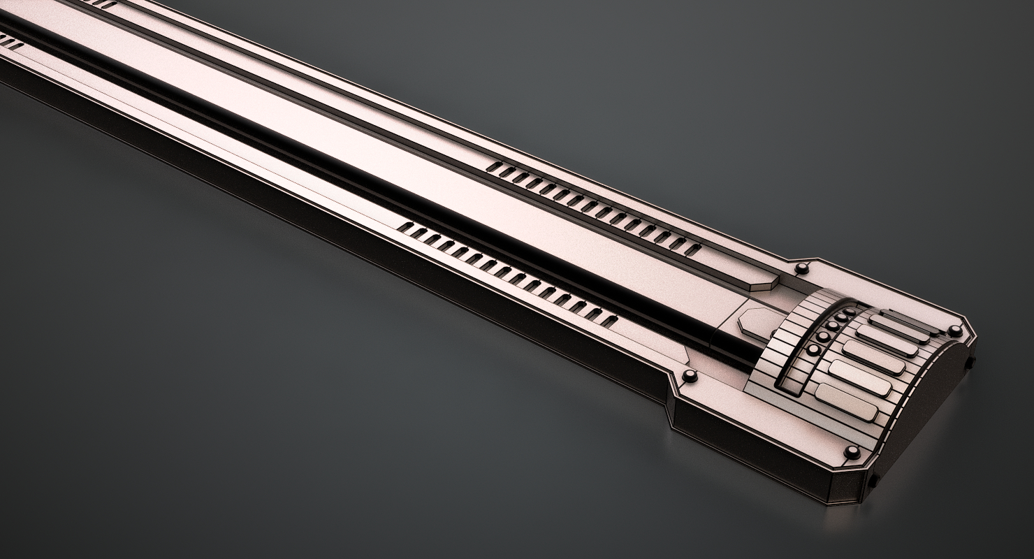 futuristic light fixture 3d model