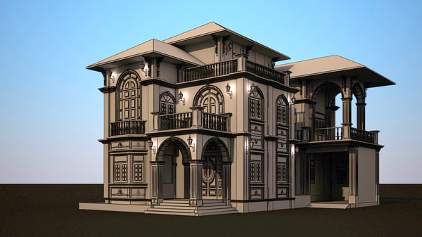 villa 3d model