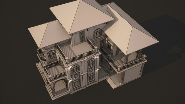 villa 3d model