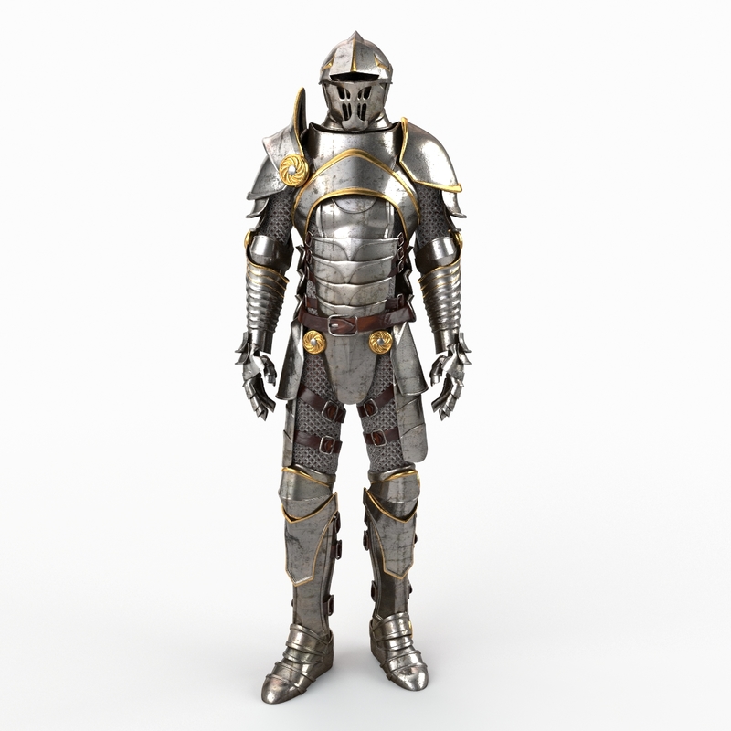 3d model medieval armor
