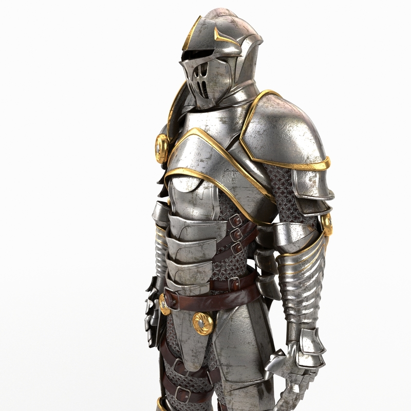 3d model medieval armor