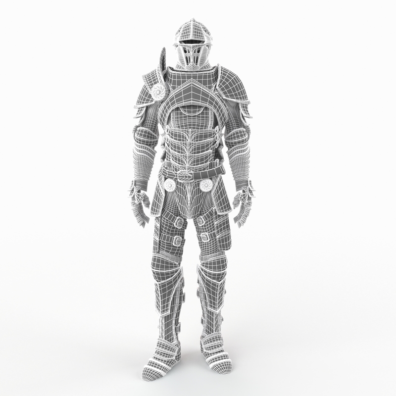 3d model medieval armor