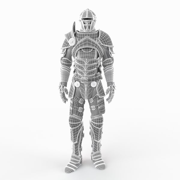 3d model medieval armor