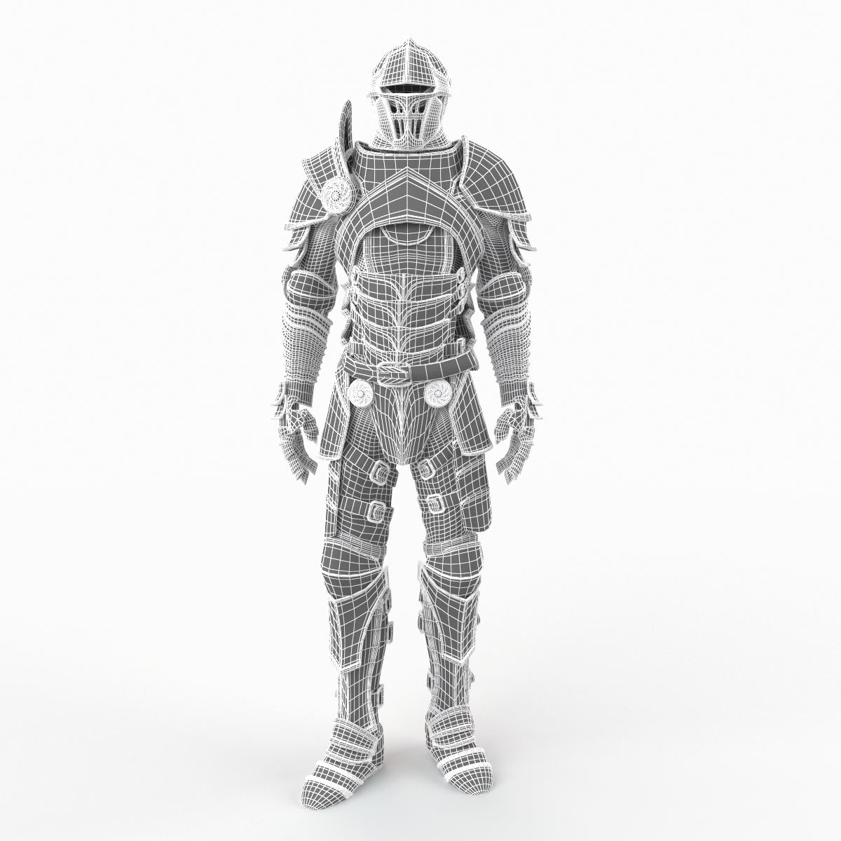 3d model medieval armor