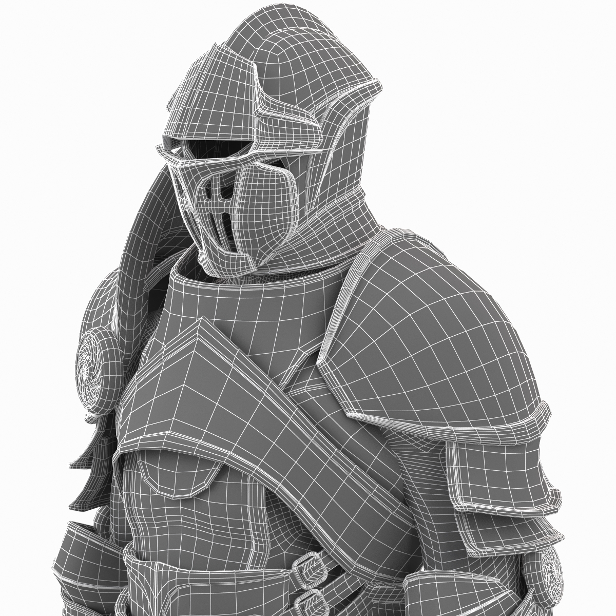 3d model medieval armor