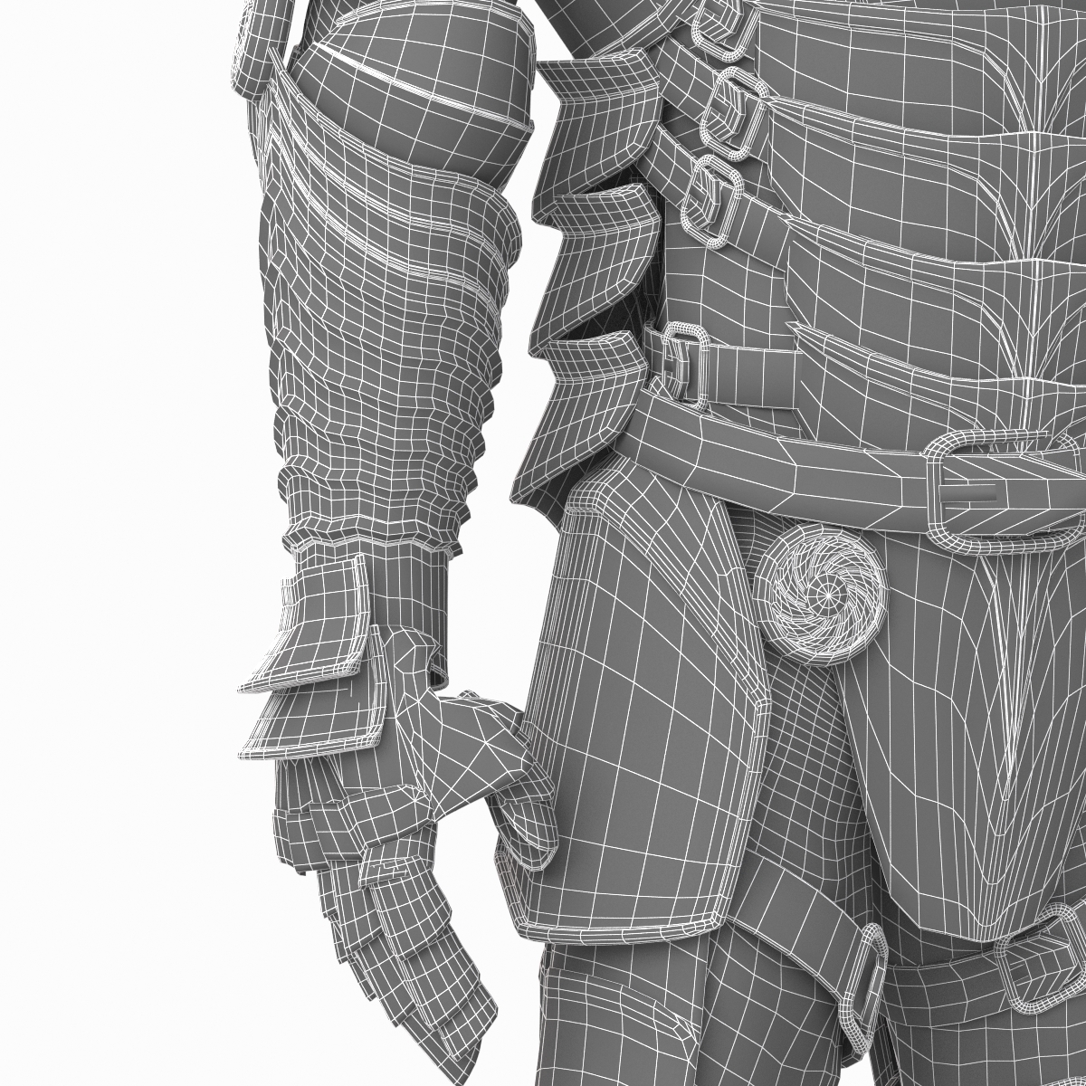 3d model medieval armor