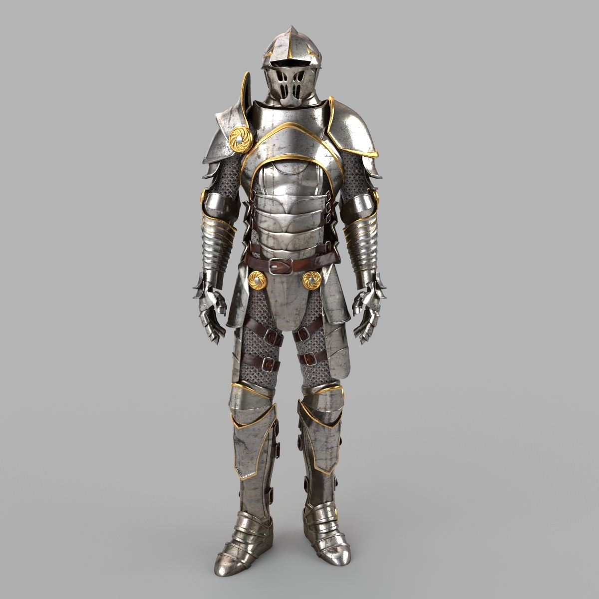3d model medieval armor