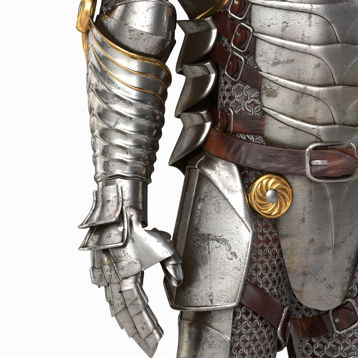 3d model medieval armor