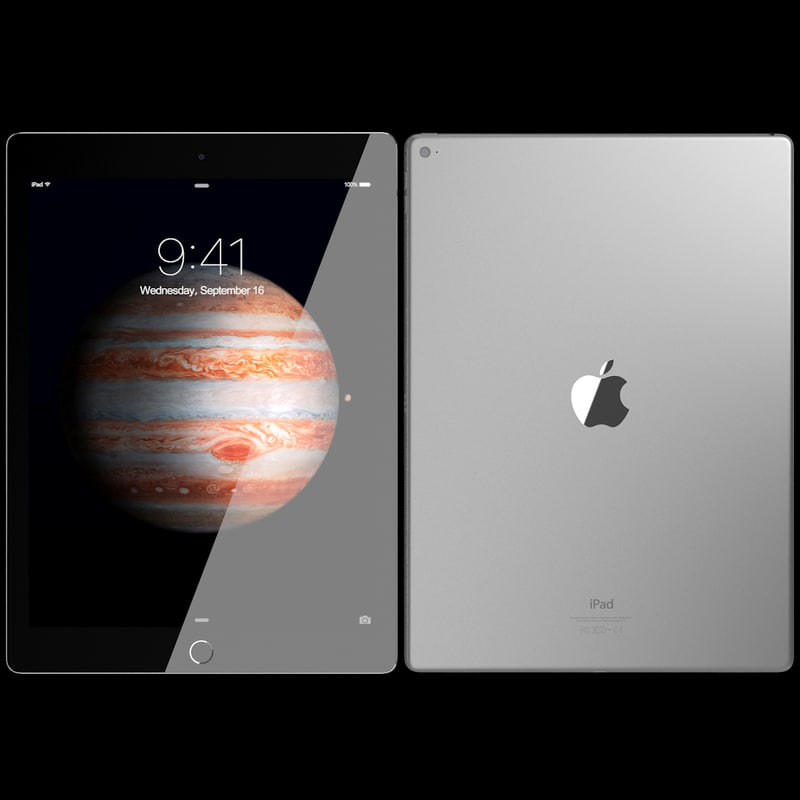 realistic apple ipad pro max