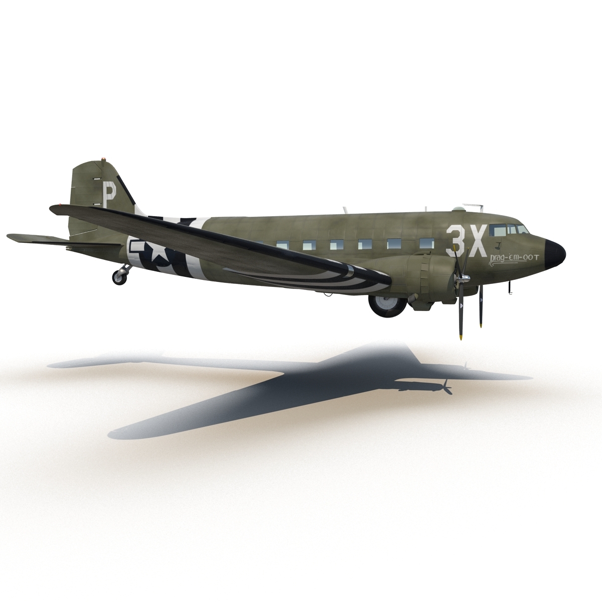 3d douglas dc 3 ged