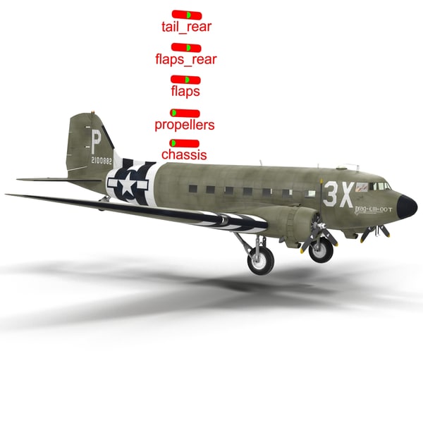 3d douglas dc 3 ged