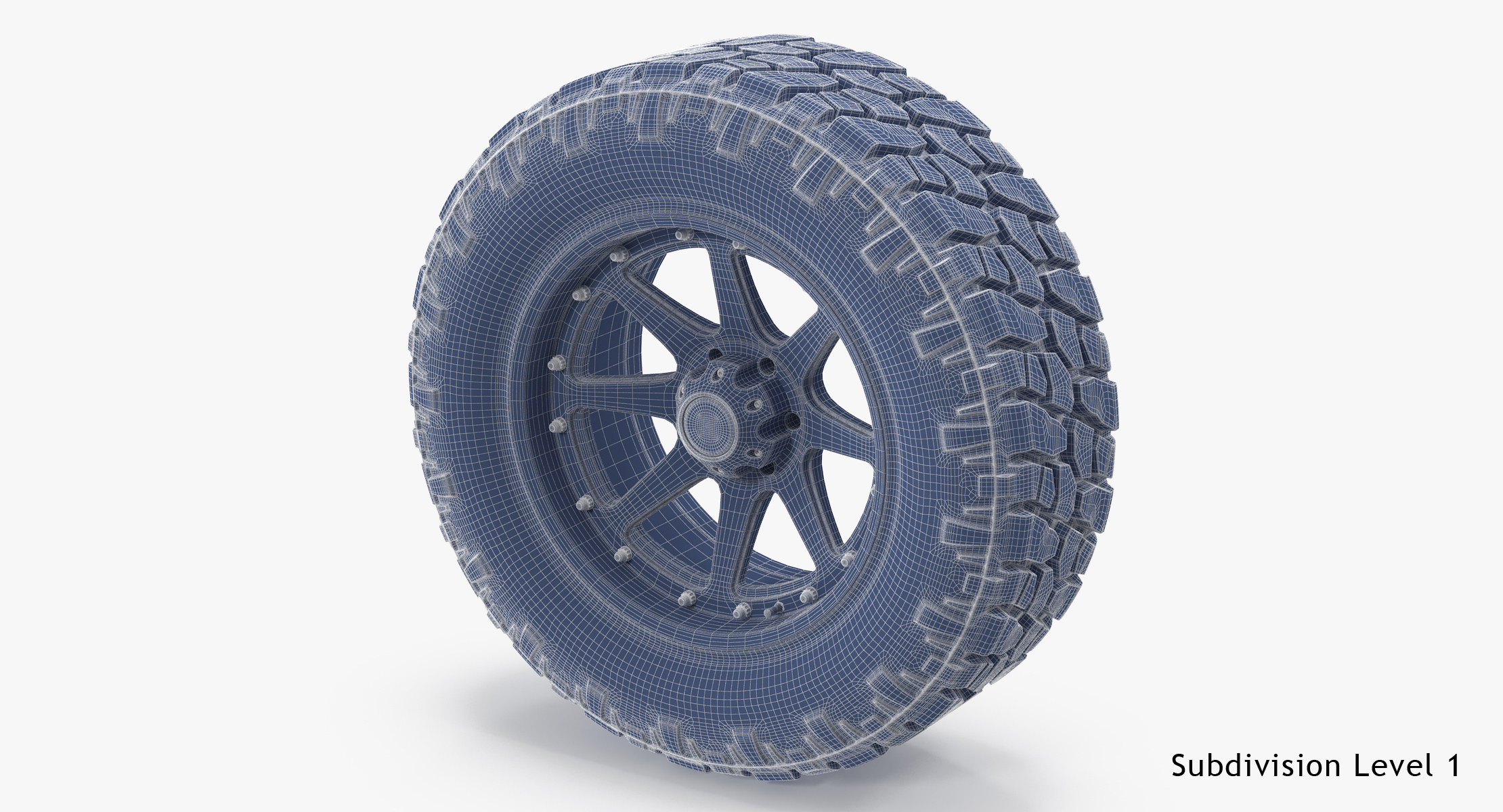3d truck tire model