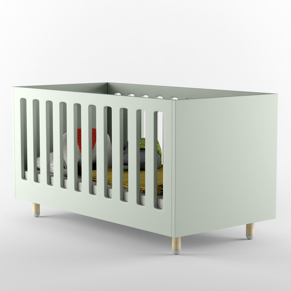3d model flexa bed baby