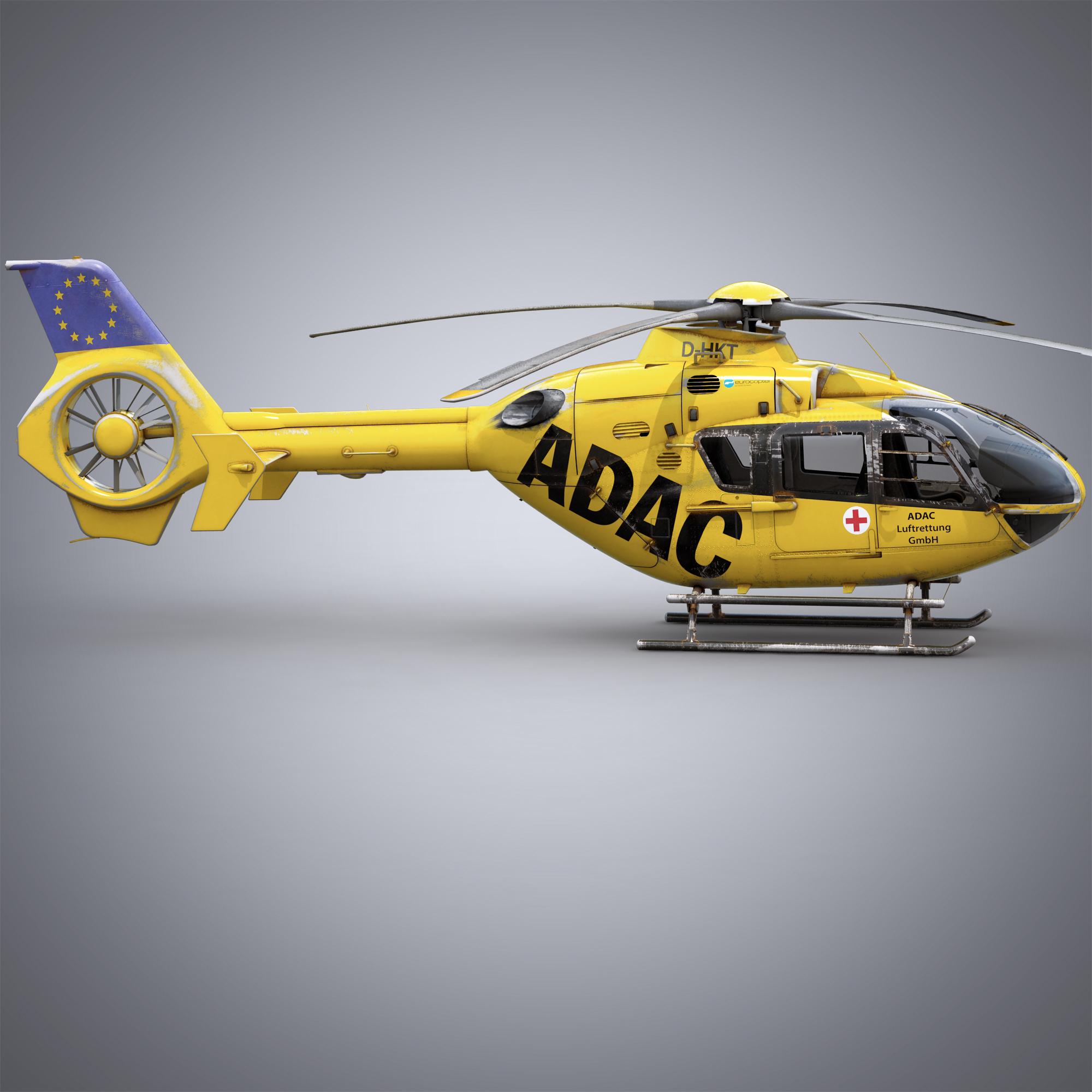 eurocopter ec 135 emergency 3d model