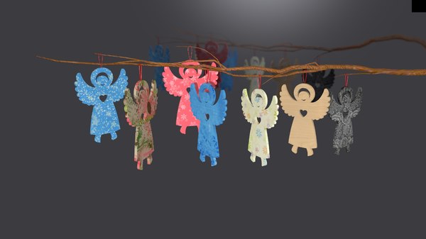 modelo 3d Angeles de navidad - TurboSquid 961310