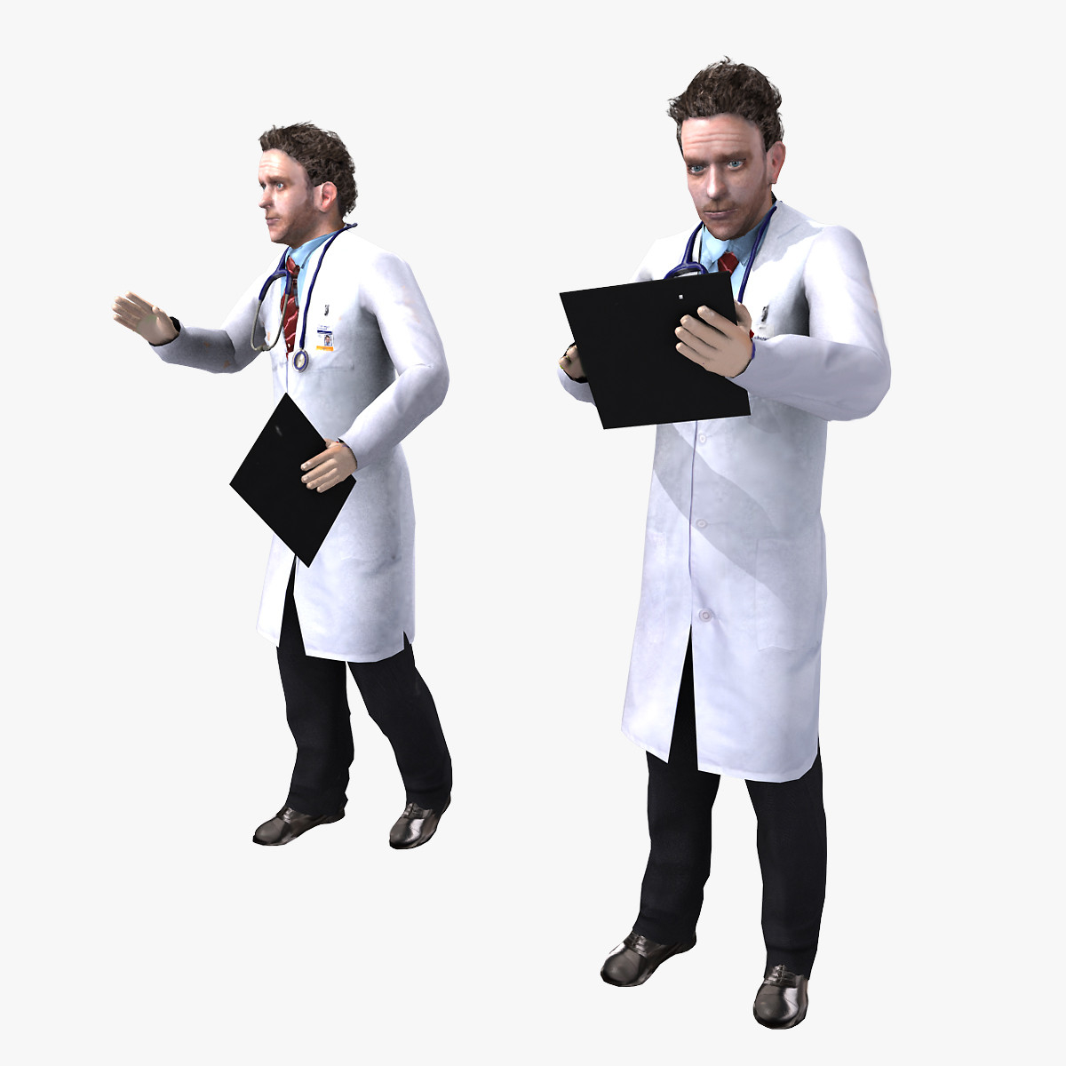 3d doctor rigged