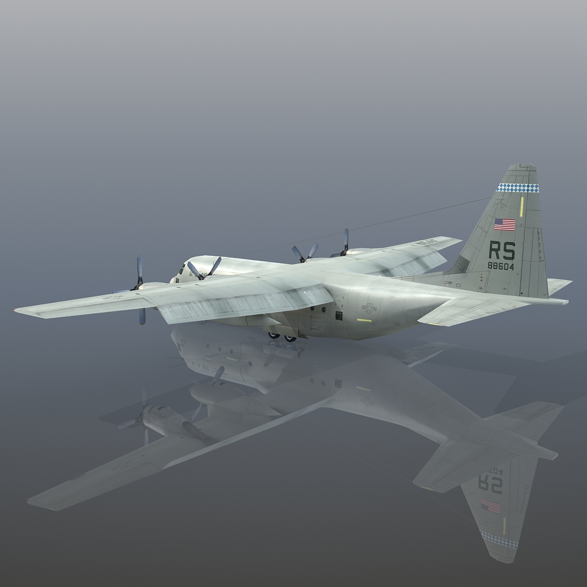 3d model lockheed c-130 hercules