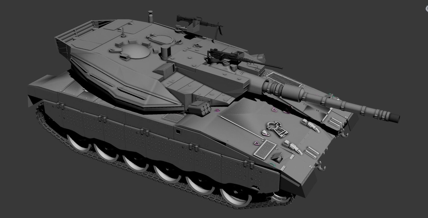 iv merkava 3d max