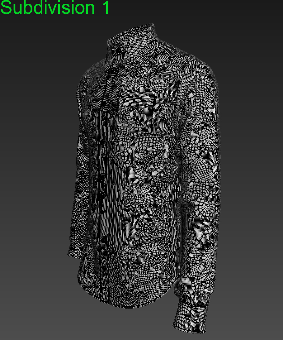 shirt s 3d model