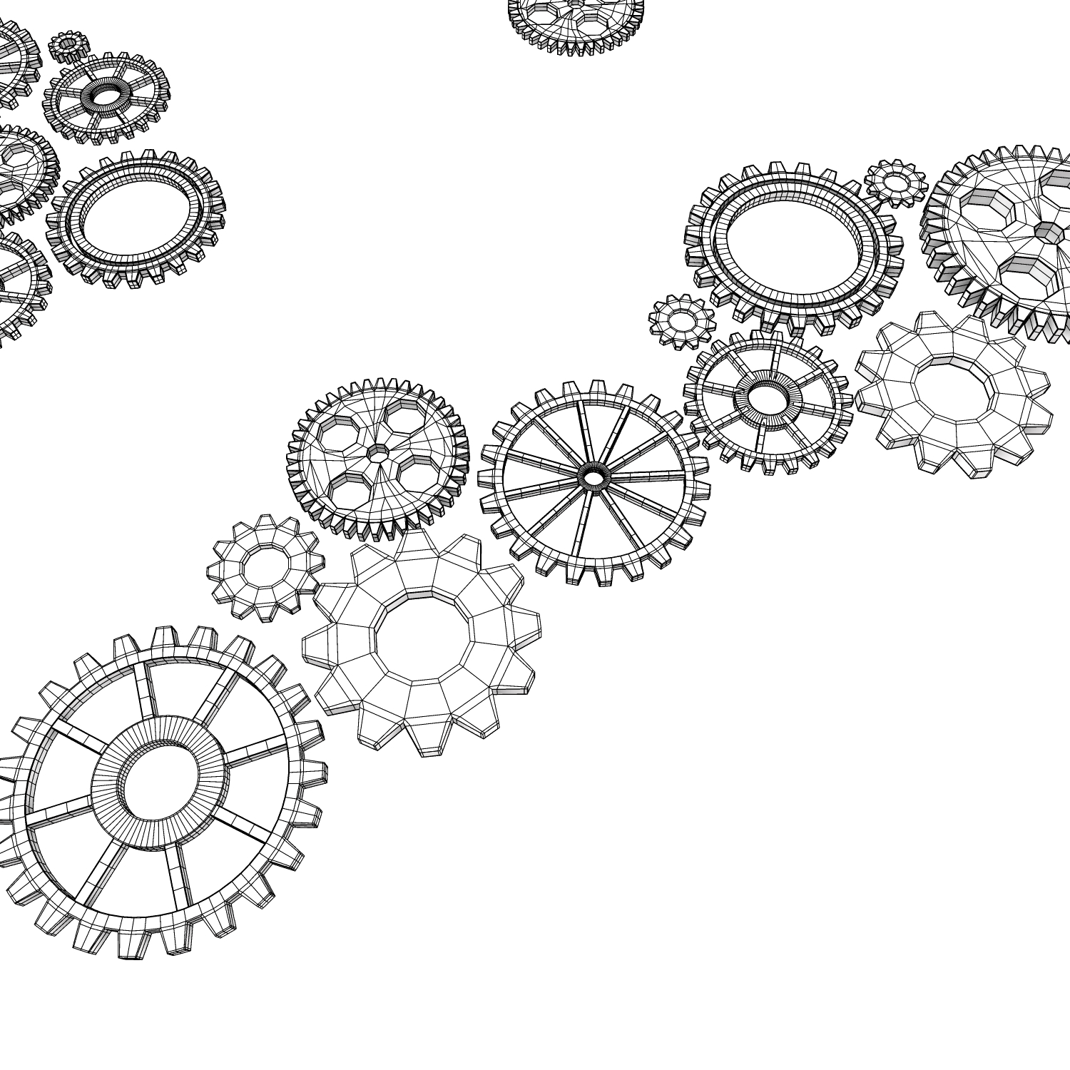 max mechanical machine gears