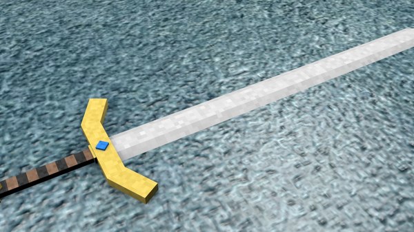 3d model minecraft sword