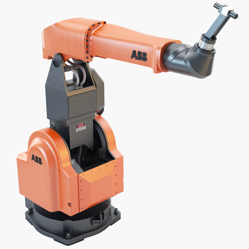 3d model abb irb 580 industrial robot