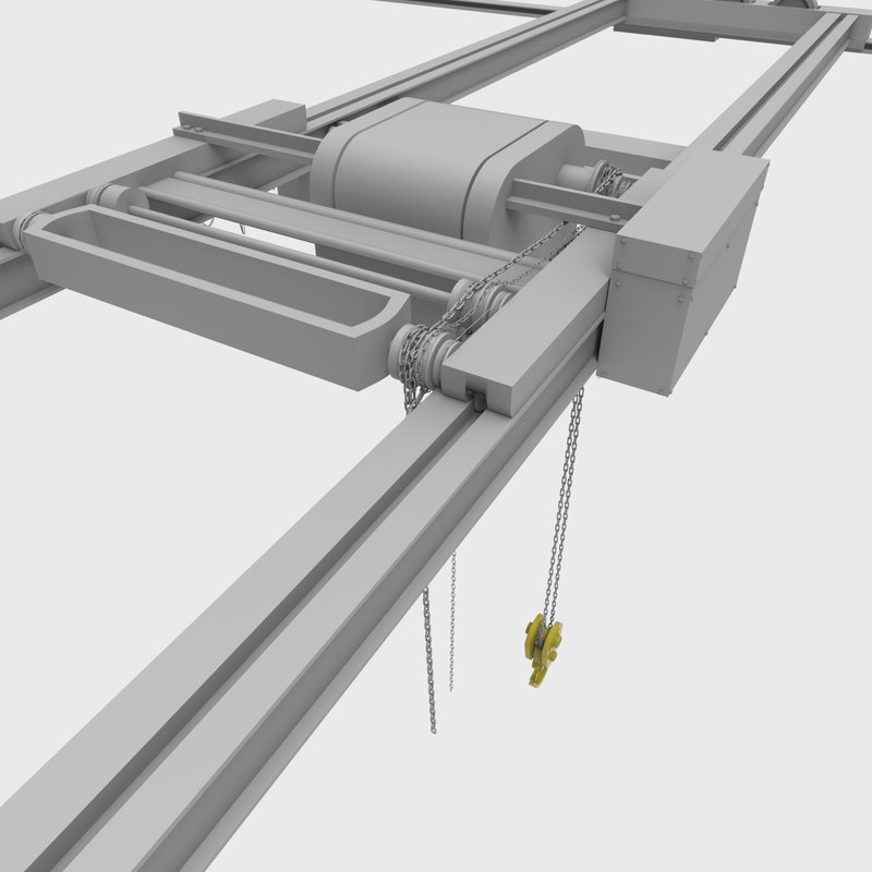 3d overhead crane model