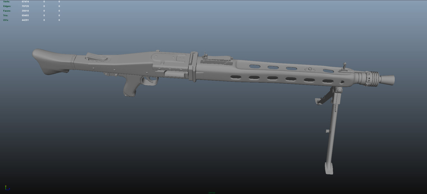 mg42 mg 3d model