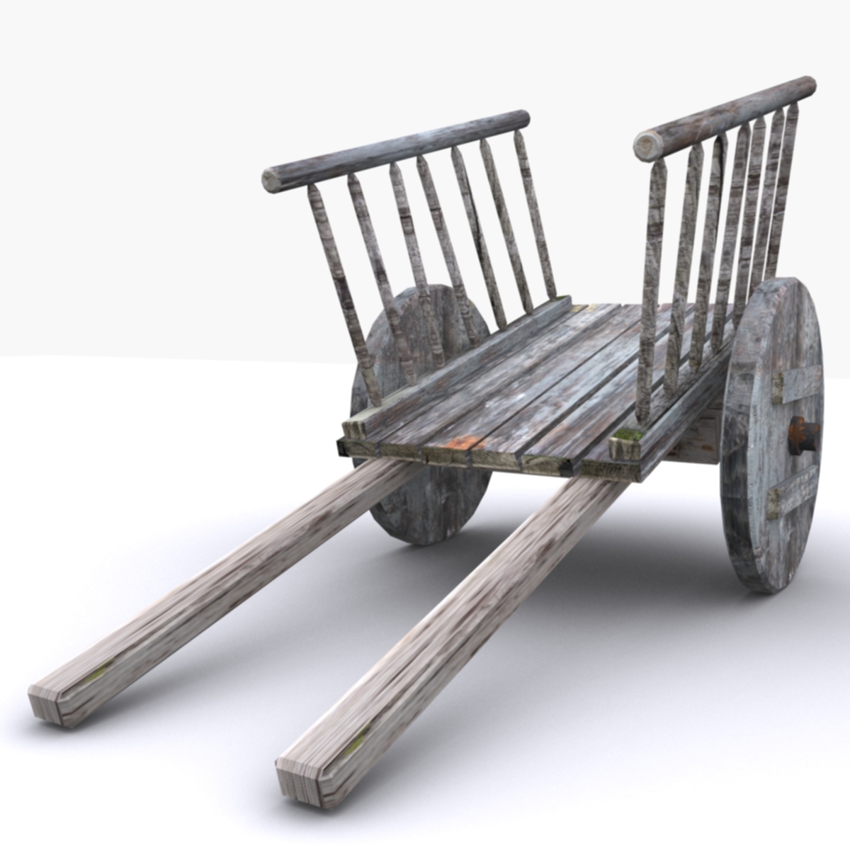 3ds max medieval hay cart