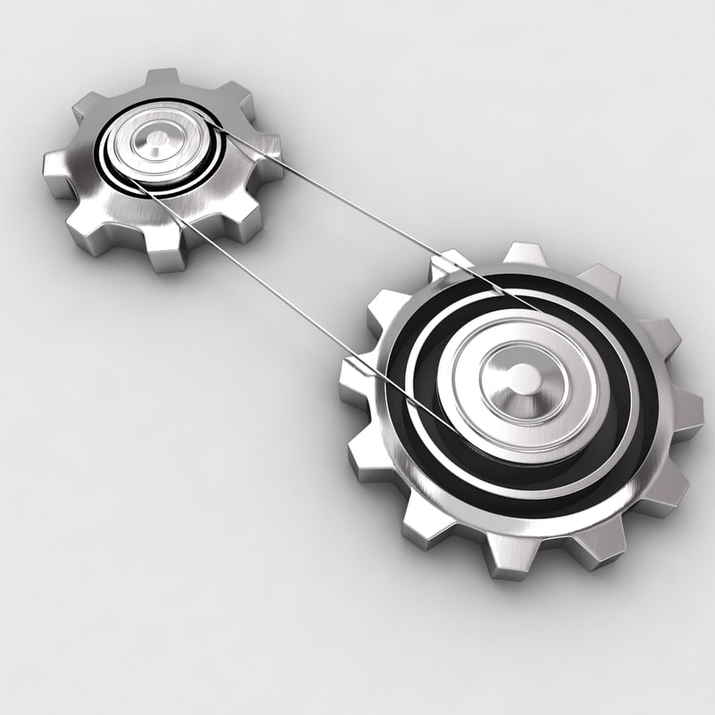 3d model mechanical machine gears