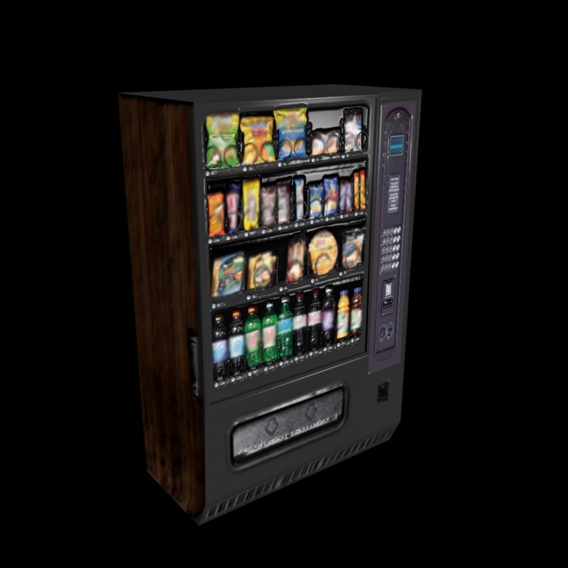 free snack machine 3d model