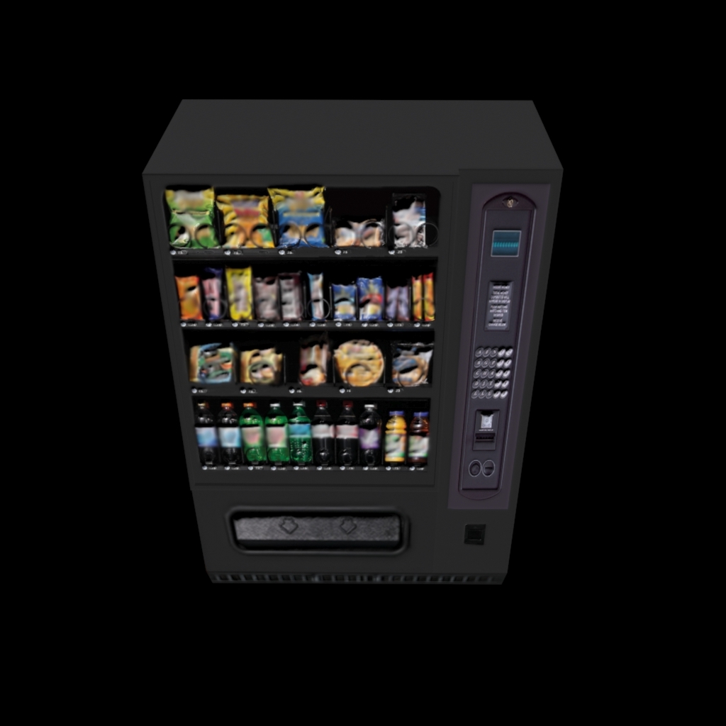 free snack machine 3d model
