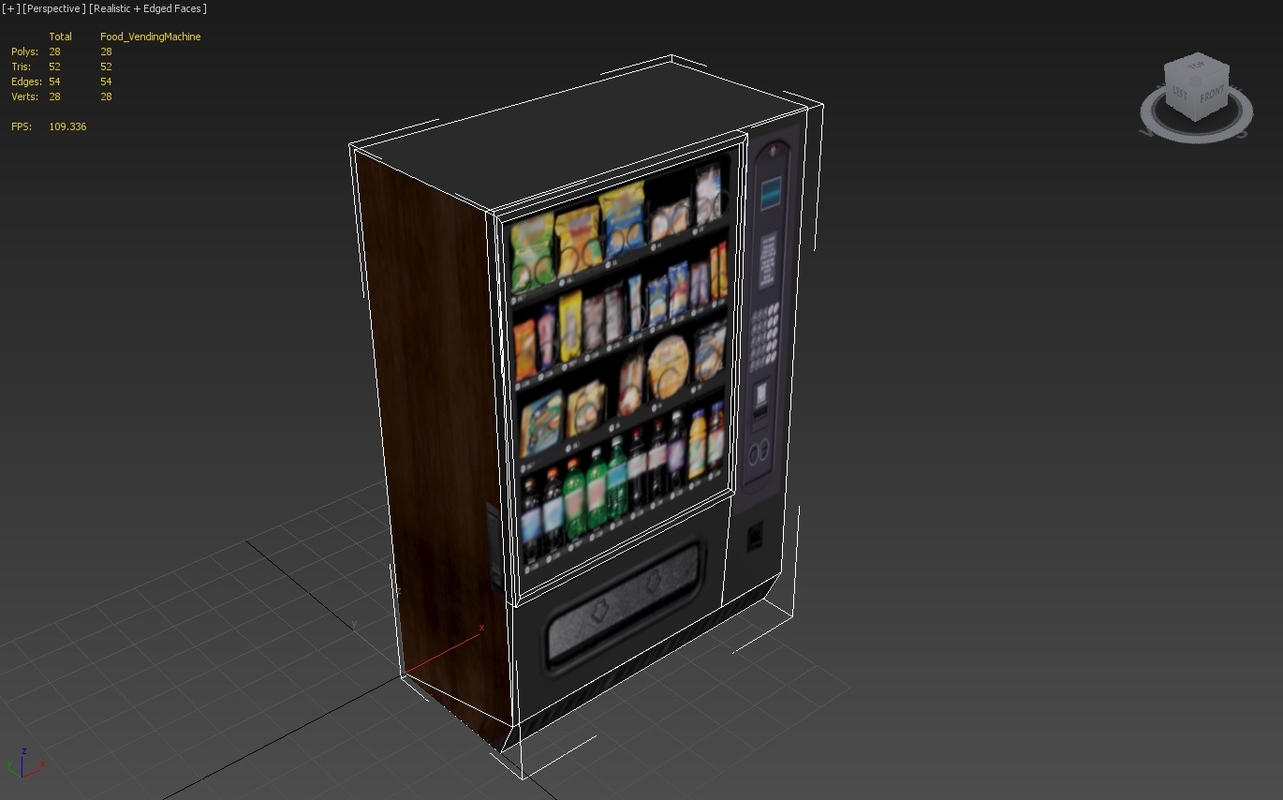 free snack machine 3d model