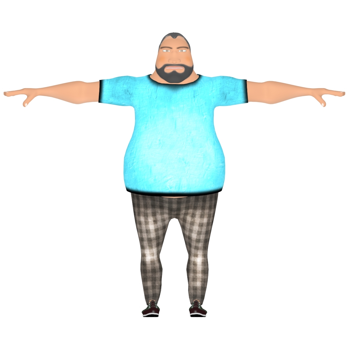 max cartoony paunchy man