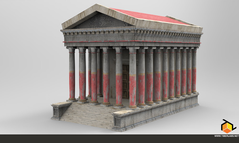 ancient temple 3d model