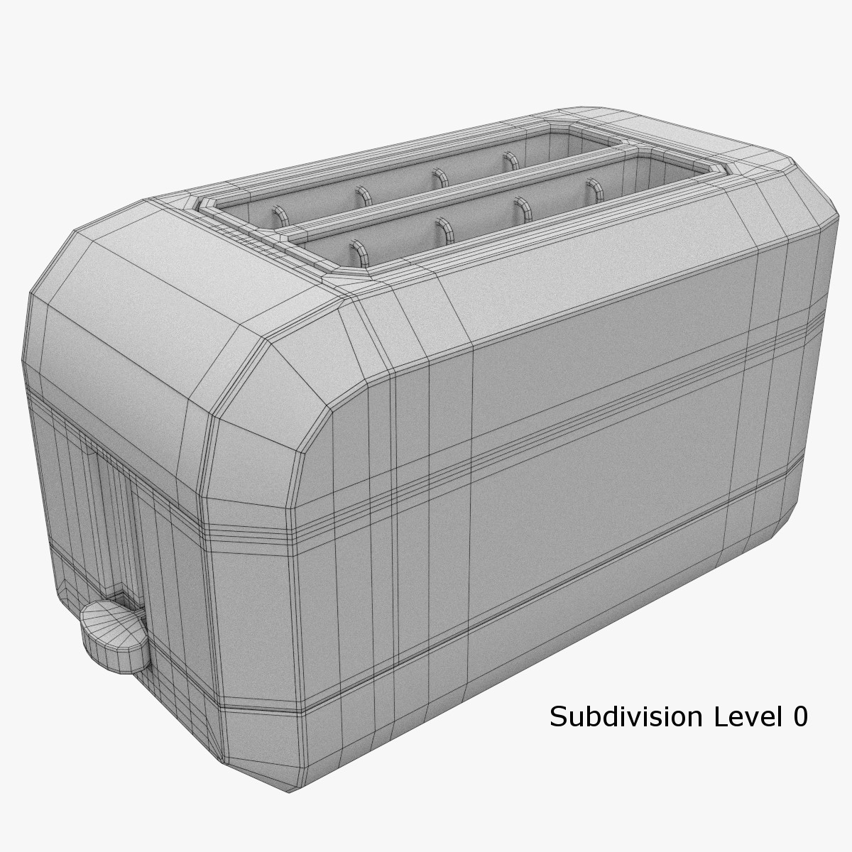 3d model toaster toast