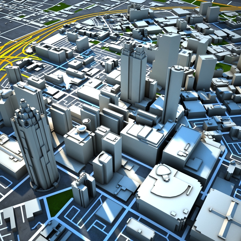 3d model of atlanta skyline vol2