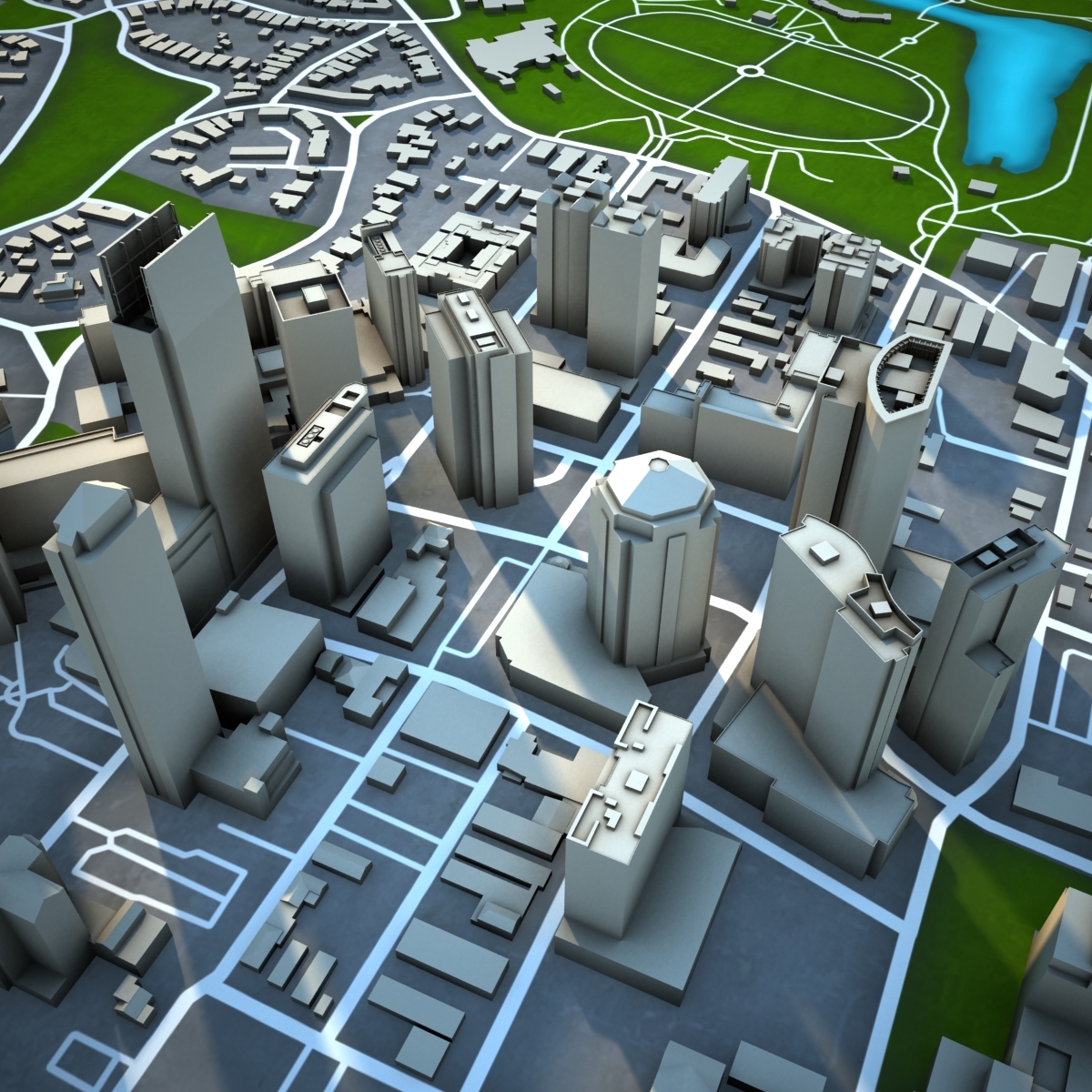 3d model of atlanta skyline vol2